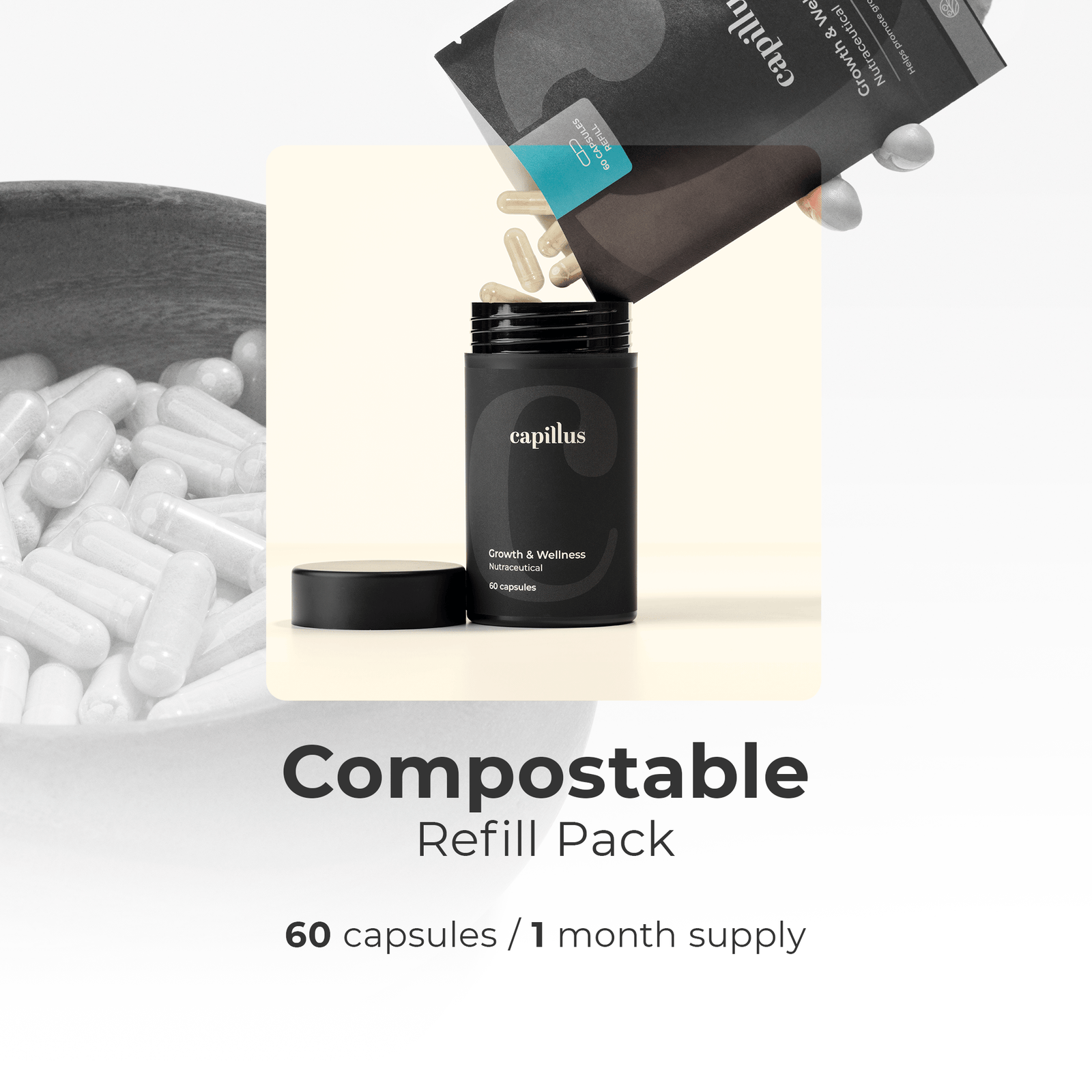 Capillus Hair Supplement: Hair Growth Supplement to Combine with Laser Cap