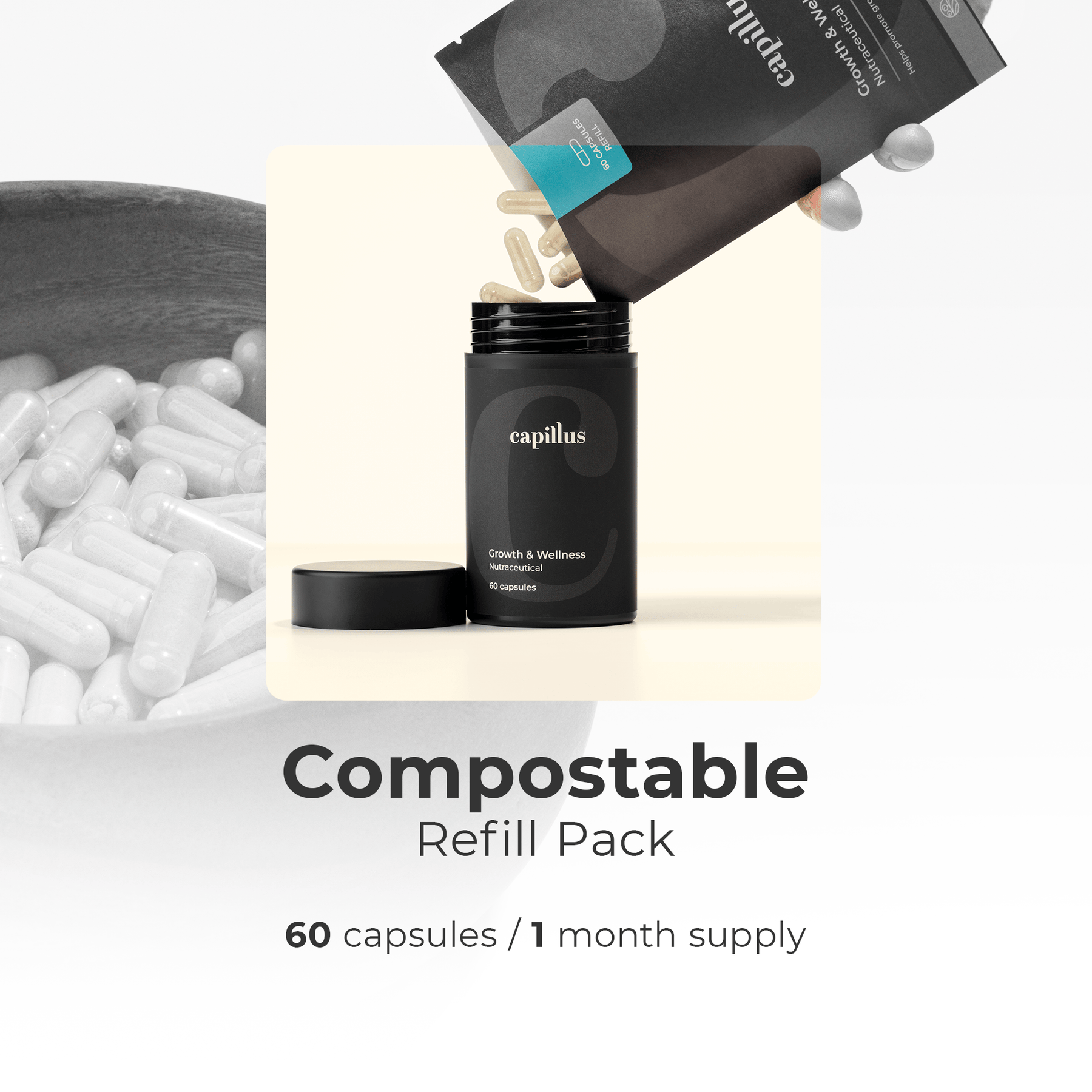 Capillus Hair Supplement: Hair Growth Supplement to Combine with Laser Cap